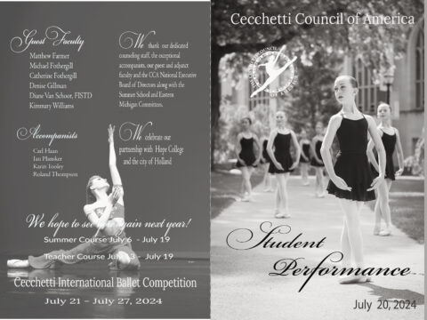 CCA Student Performance Program 2024 - Cecchetti Council of America